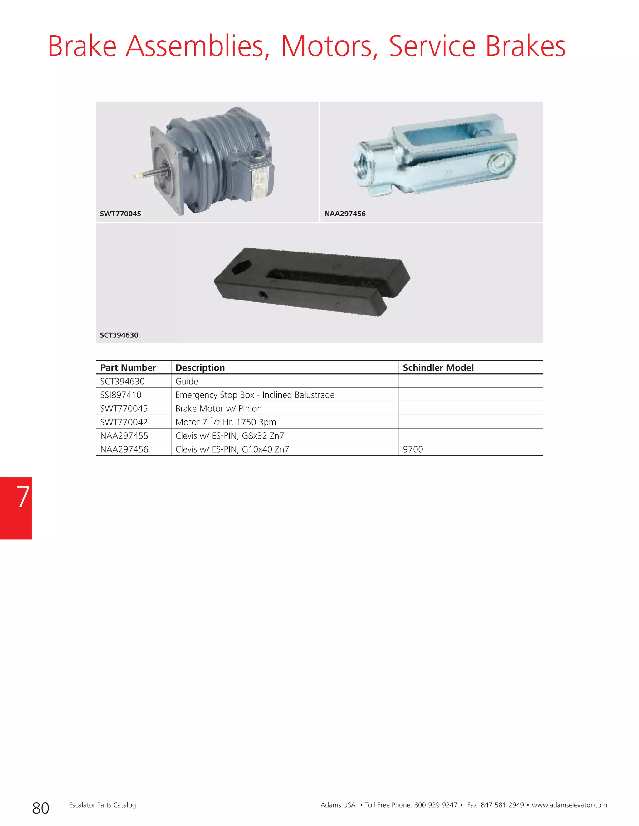 Schindler part list, escalator, travelator, | PDF
