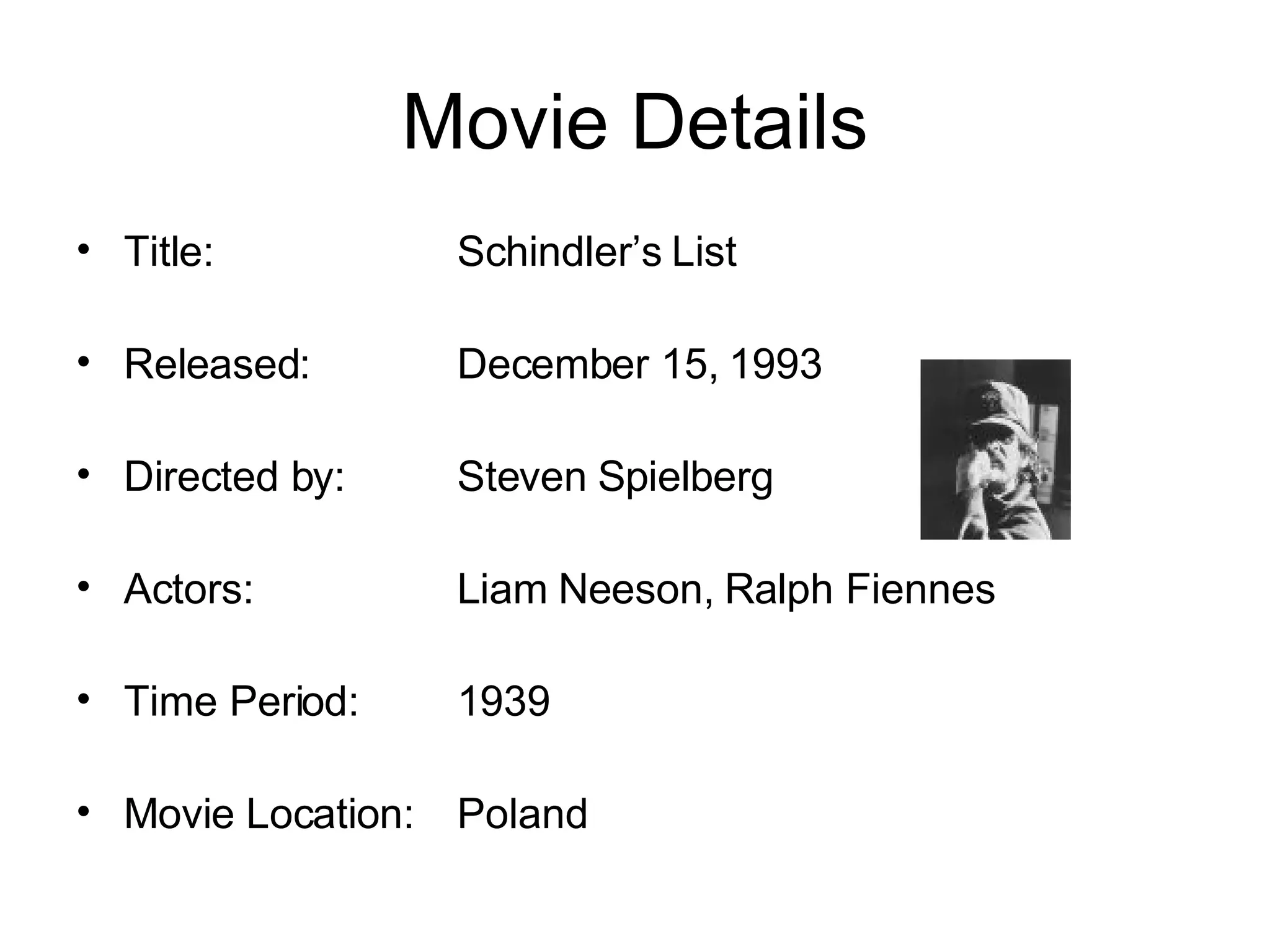 Schindlers List | PPT
