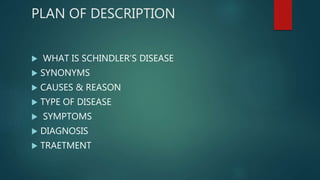 Schindler's disease | PPTX