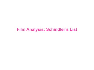 Schindlers list | PPTX