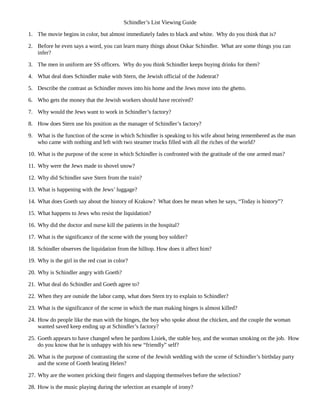 Schindlers list viewing_guide | DOC
