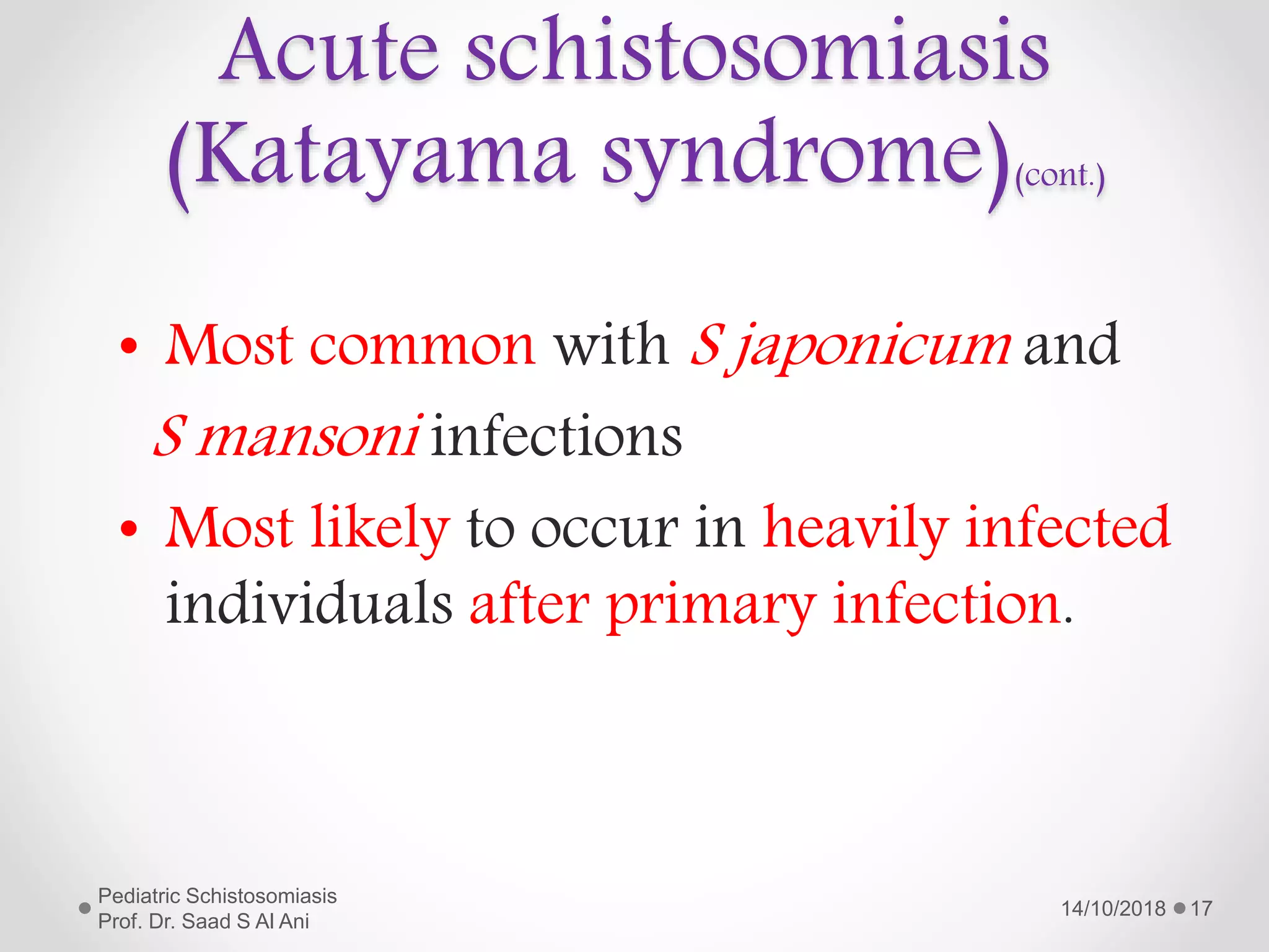 Schistosomiasis | PPTX
