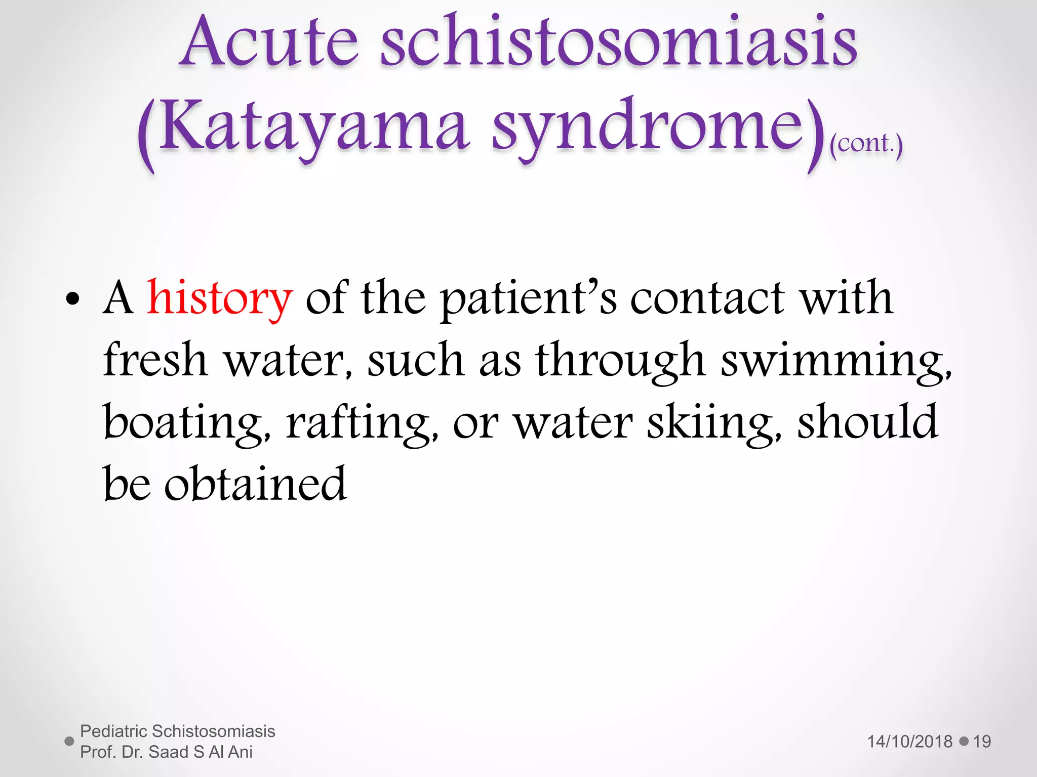 Schistosomiasis | PPTX