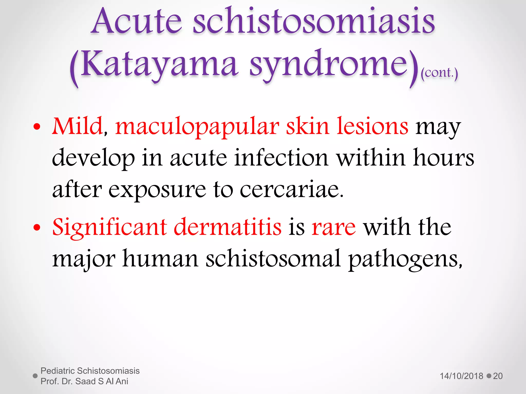 Schistosomiasis | PPTX