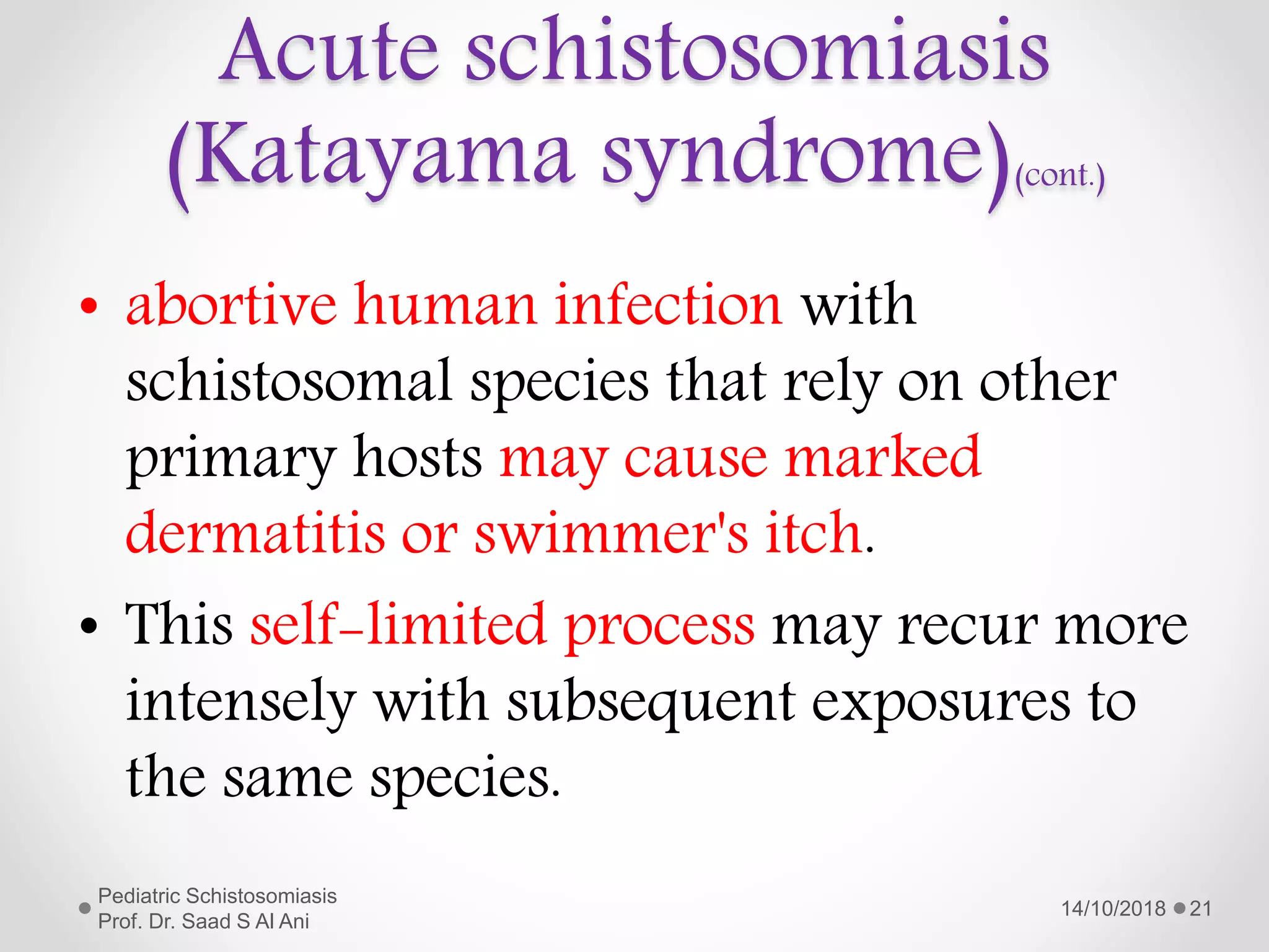Schistosomiasis | PPTX