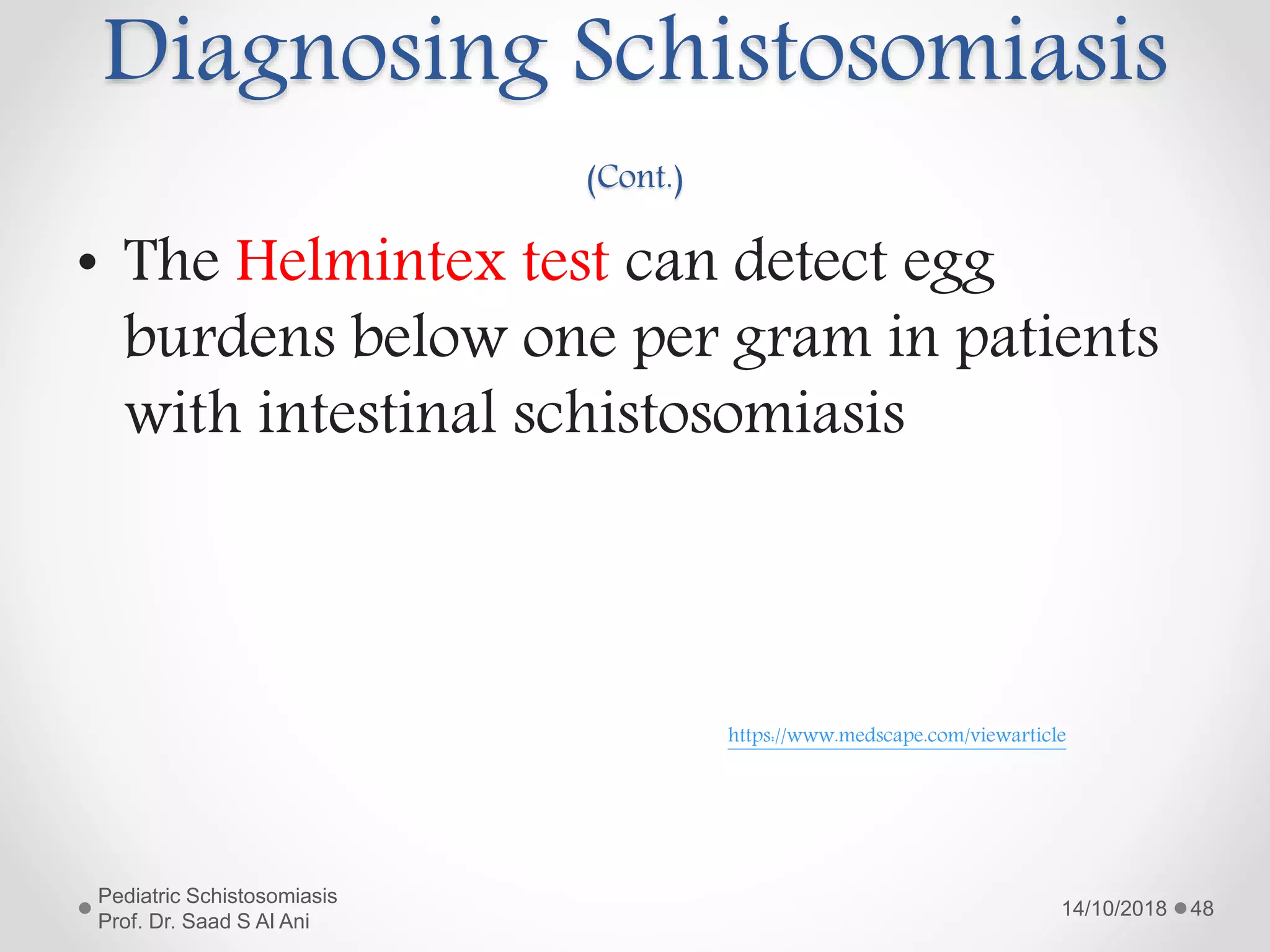 Schistosomiasis | PPTX