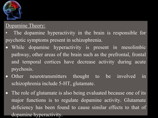 Schizophrenia pathophysiology | PPTX