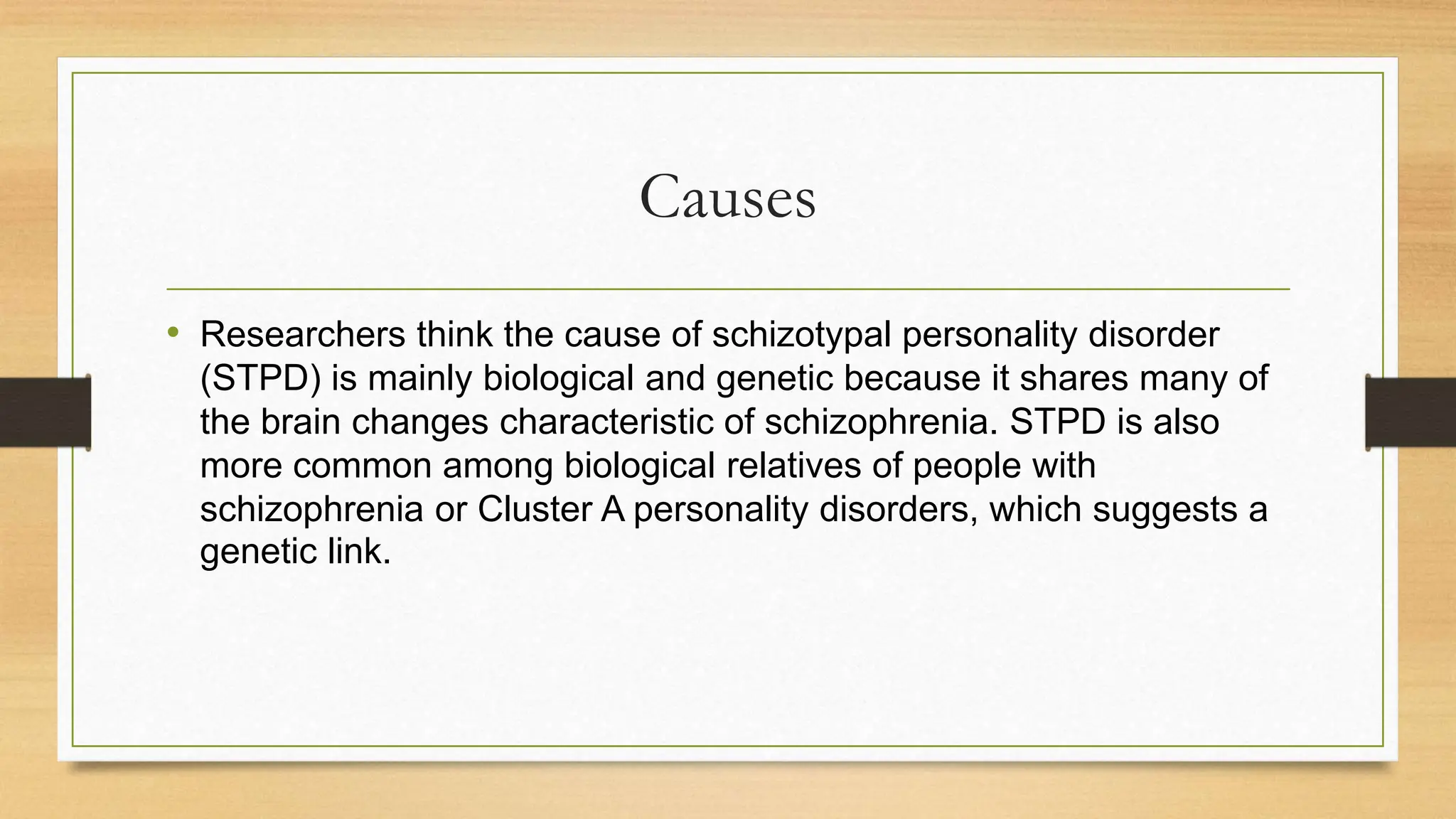Schizoid and Schizotypal Disorder[..pptx | Brain and Nervous System ...