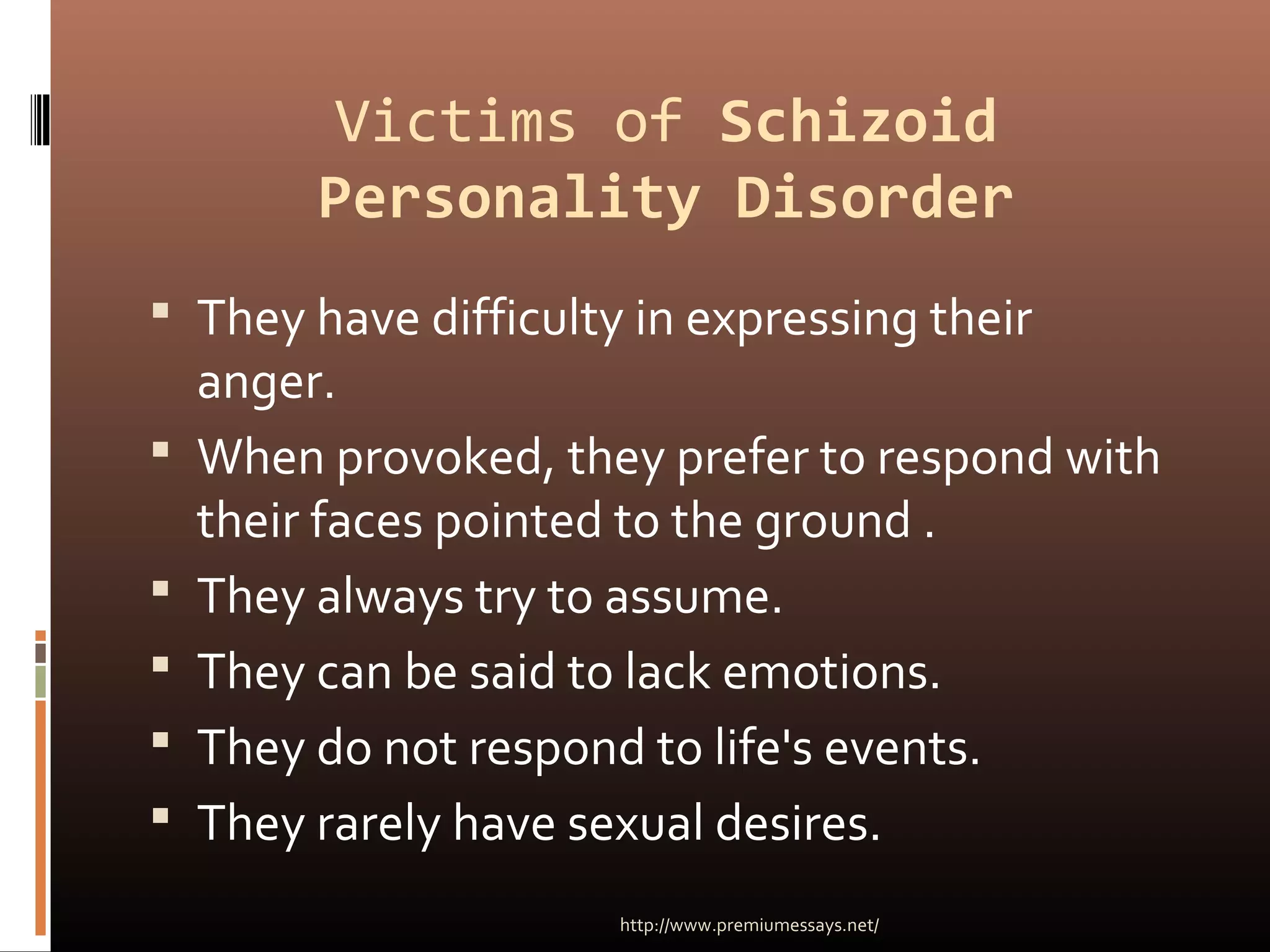Schizoid personality disorder | PPT