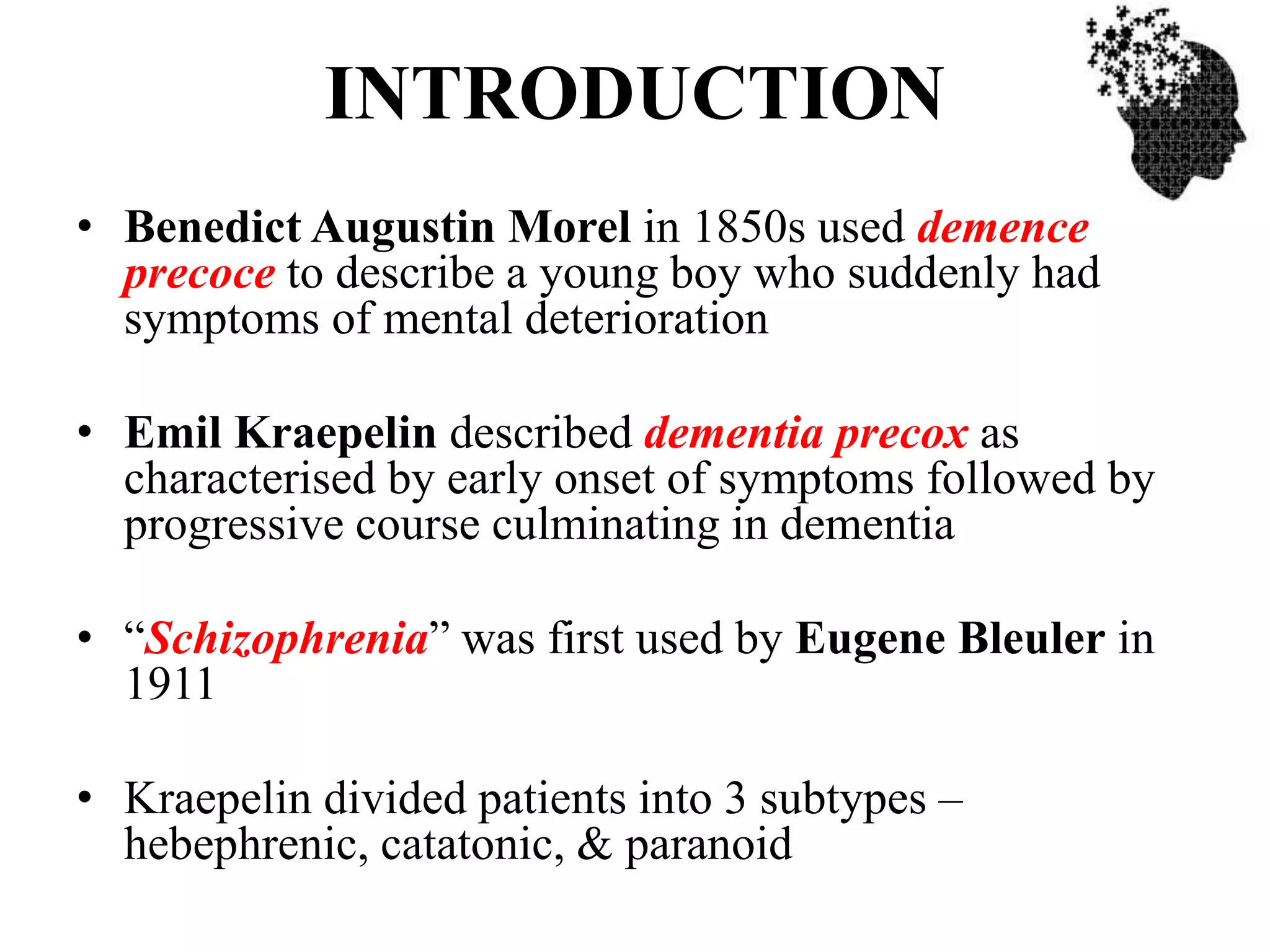 etiopathogenesis of Schizophrenia | PPTX