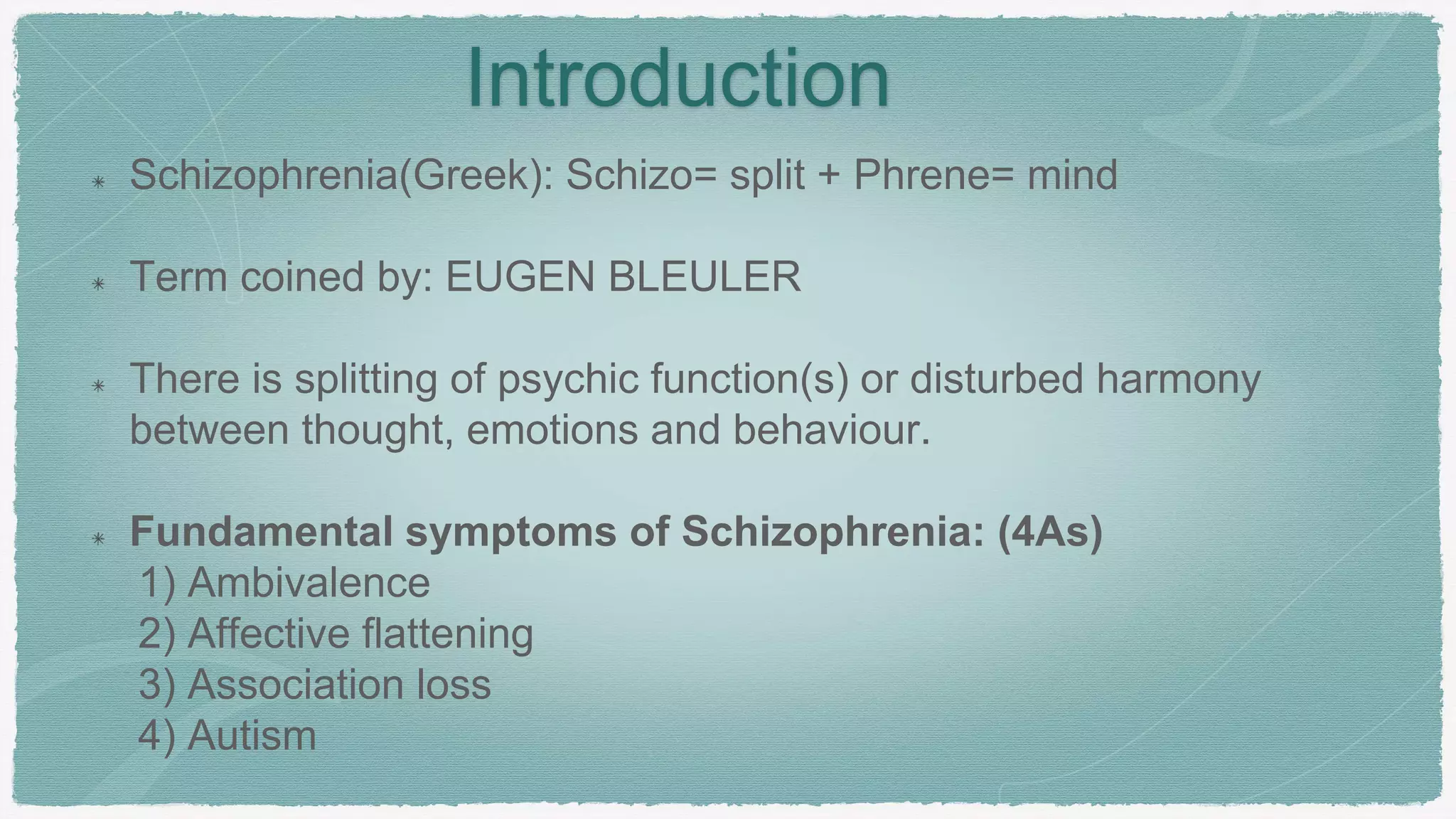 Schizophrenia.ppt psy od d/h | PPTX