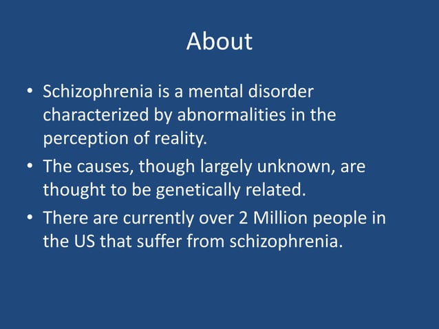 Schizophrenia | PPTX