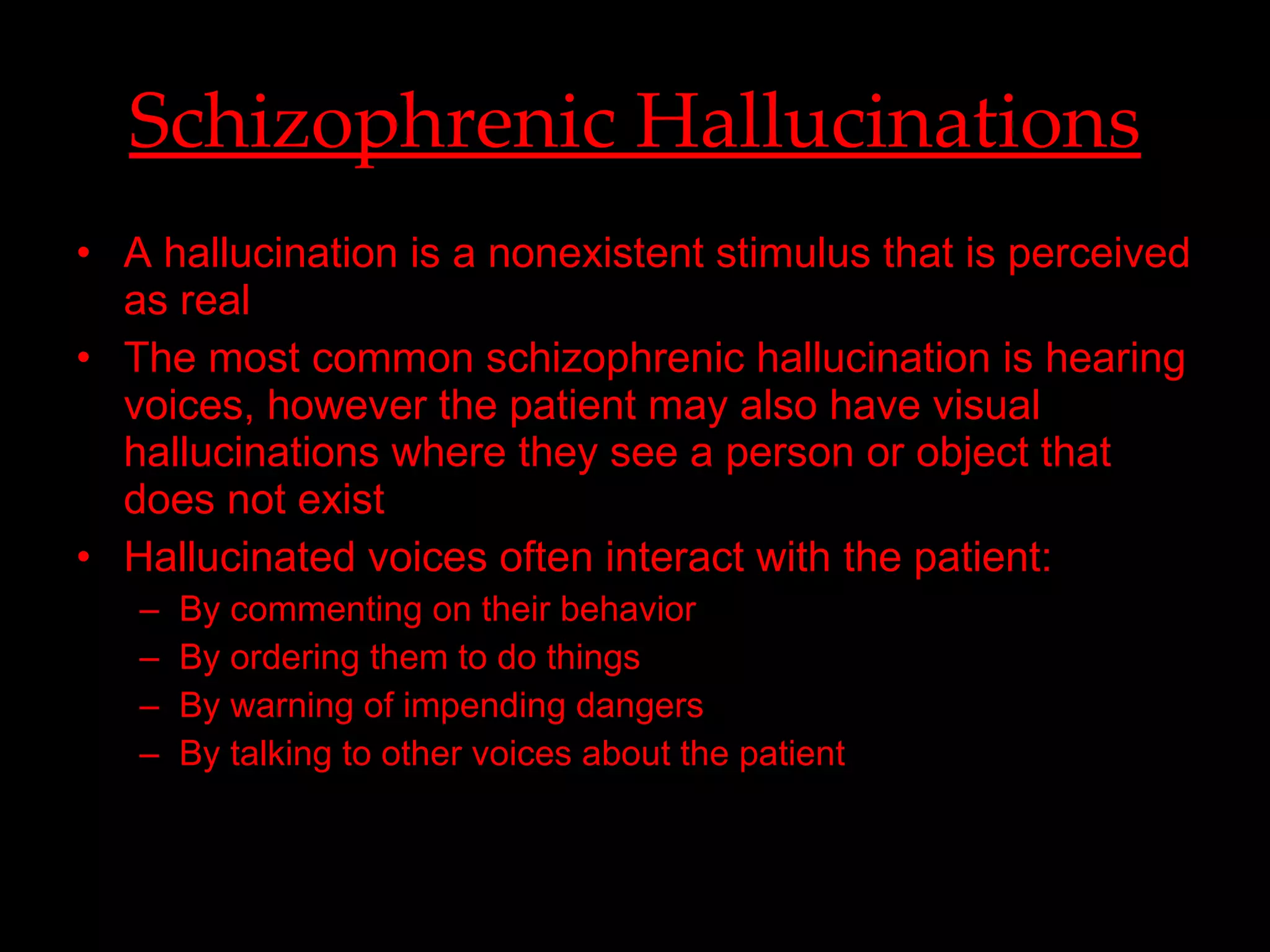 Schizophrenia Powerpoint | PPT