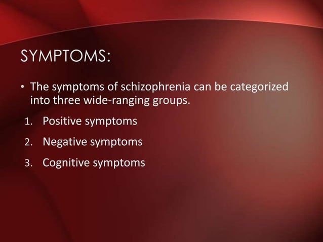 Schizophrenia | PPTX