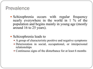 Pathophysiology of Schizophrenia | PDF