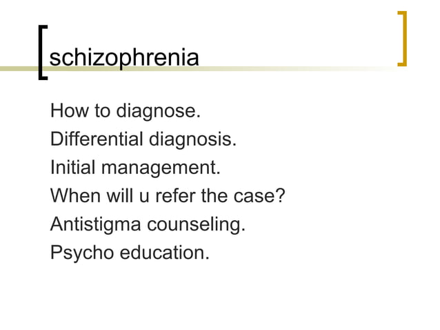 Schizophrenia | PPT