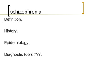 Schizophrenia | PPT