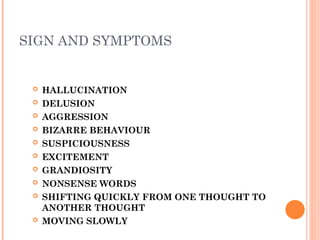 schizophrenia-definition, types, symptoms, management | PPT