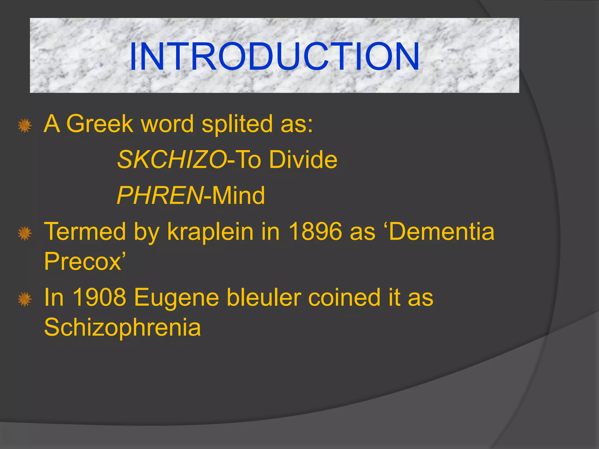 SCHIZOPHRENIA | PPTX