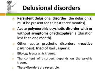 Schizophrenia . Clinical types and management | PPT