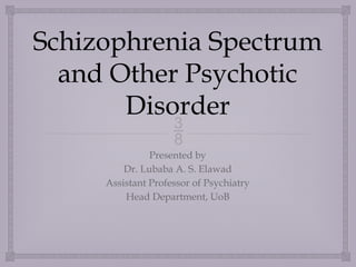 schizophrenia lecture in psychology 2024 | PPT