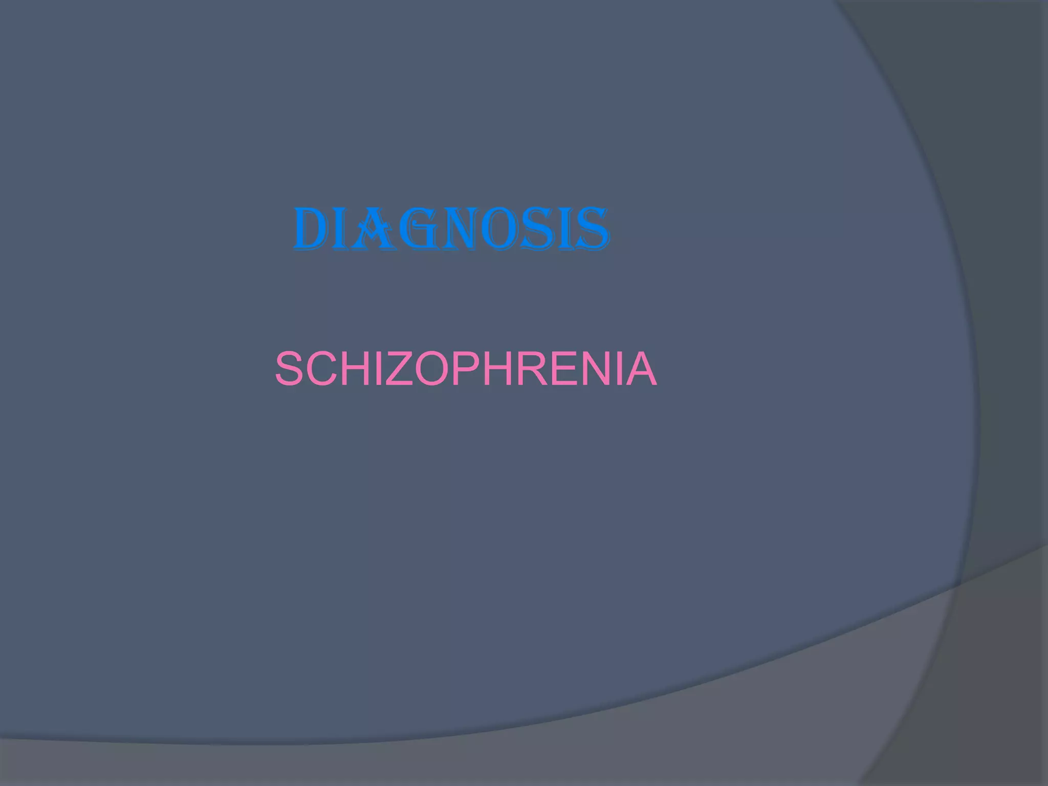Schizophrenia case presentation. | PDF