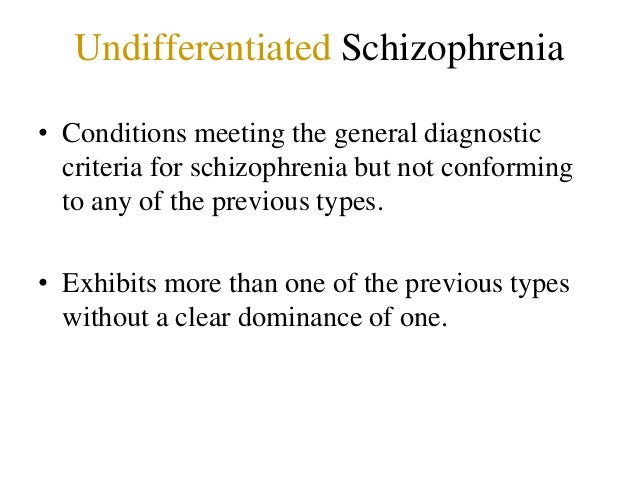 Schizophrenia changed