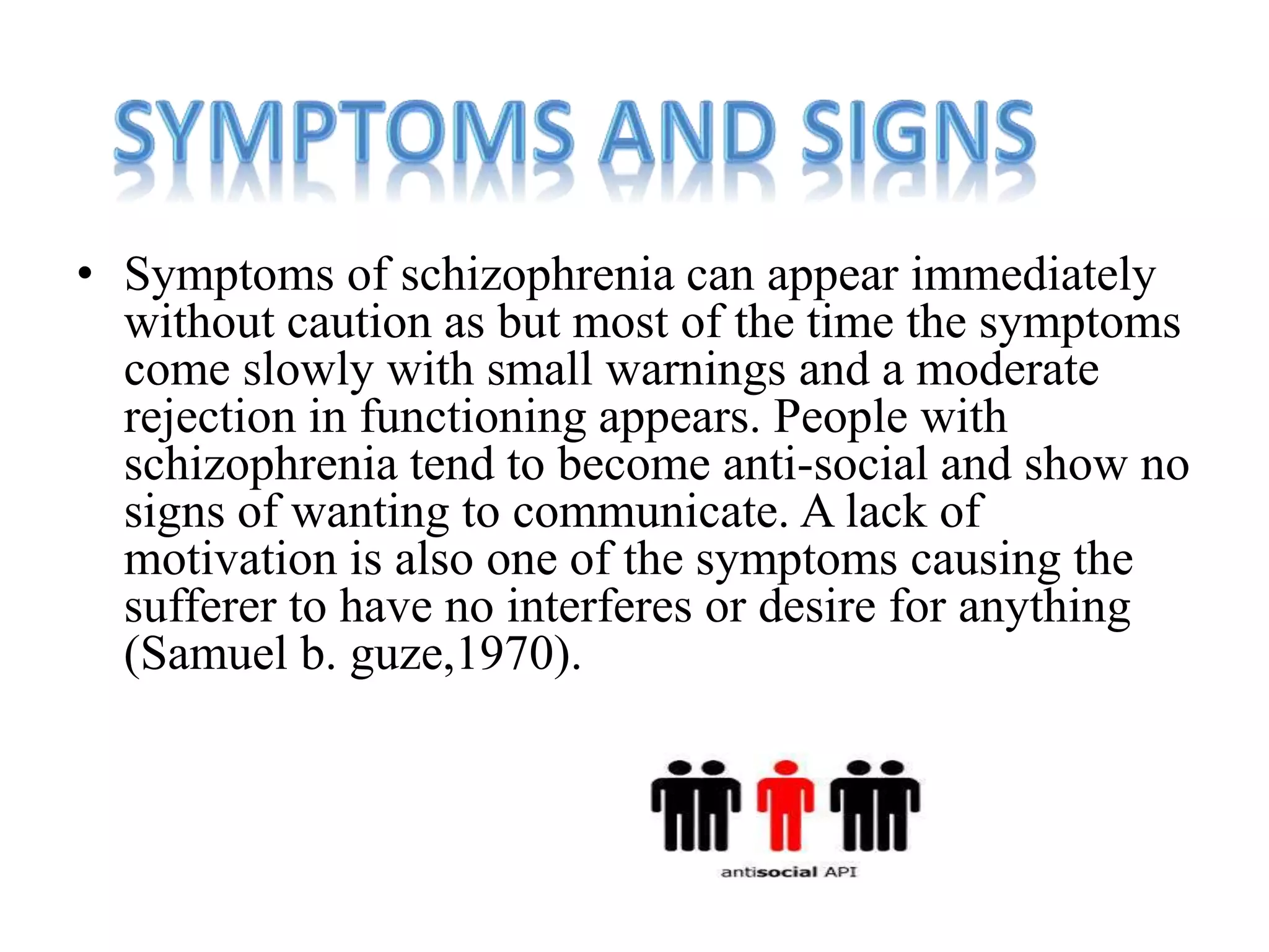 Schizophrenia done | PPTX