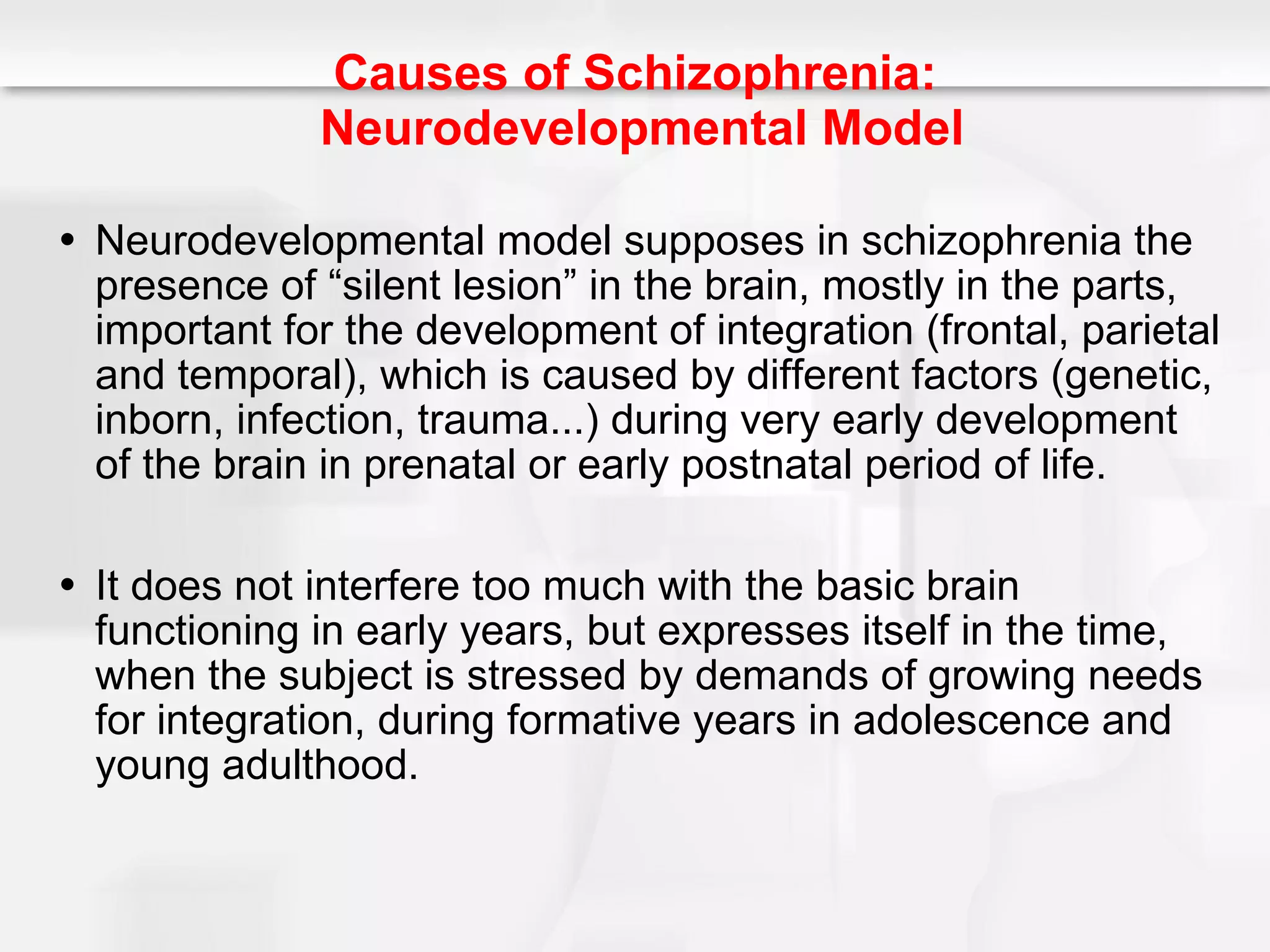 Schizophrenia & other psychotic disorder | PPT