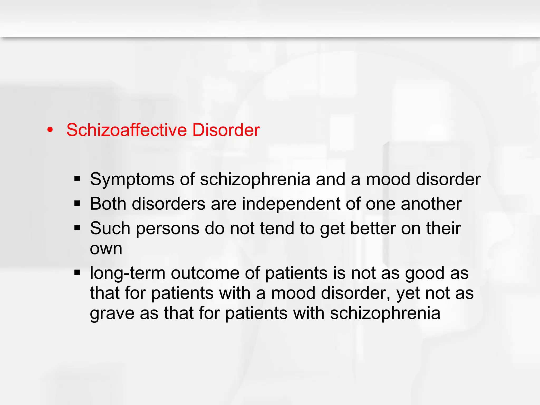 Schizophrenia & other psychotic disorder | PPT