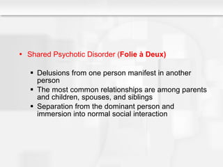 Schizophrenia & other psychotic disorder | PPT