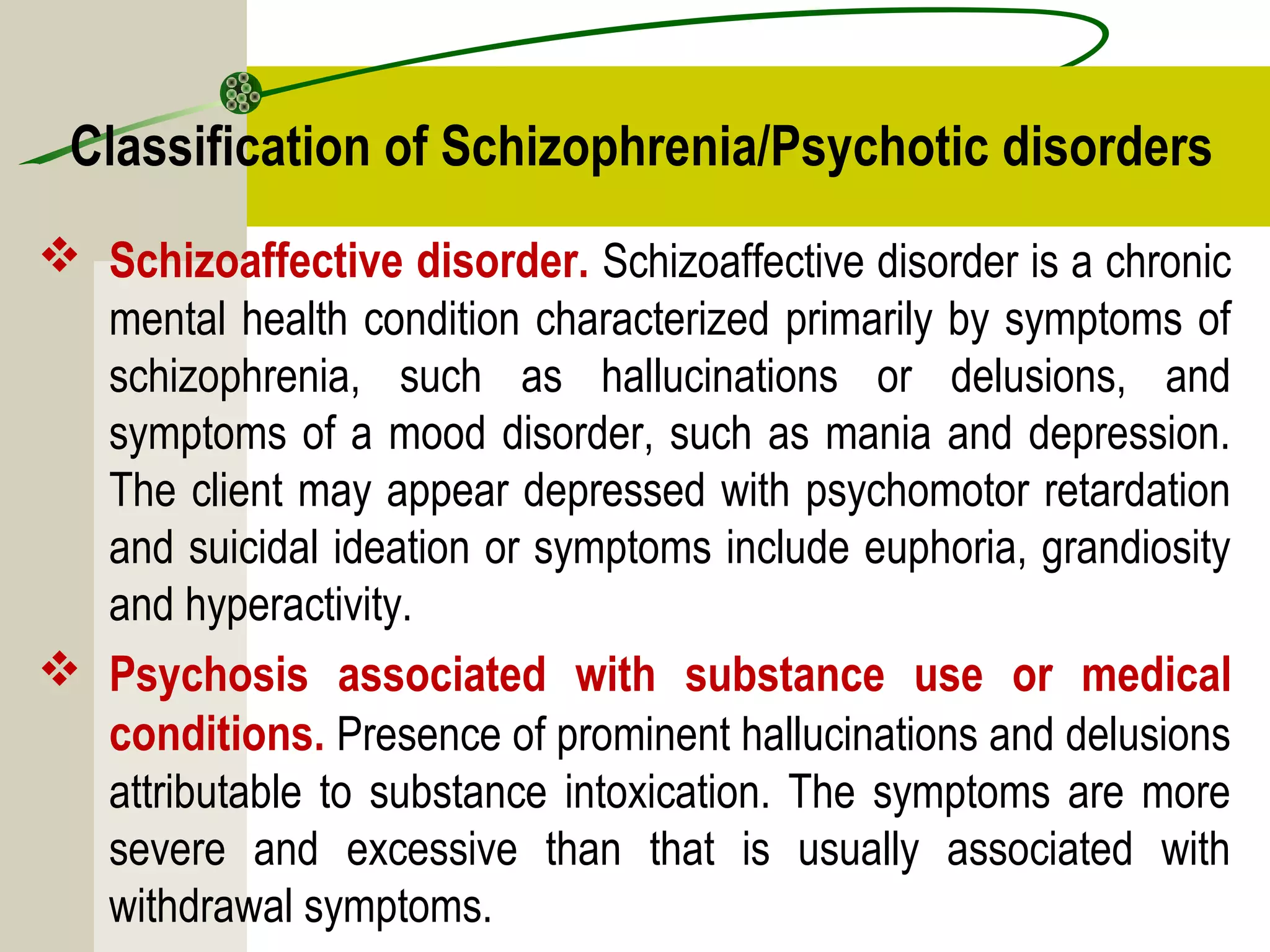 Schizophrenia & other psychotic disorders | PPT