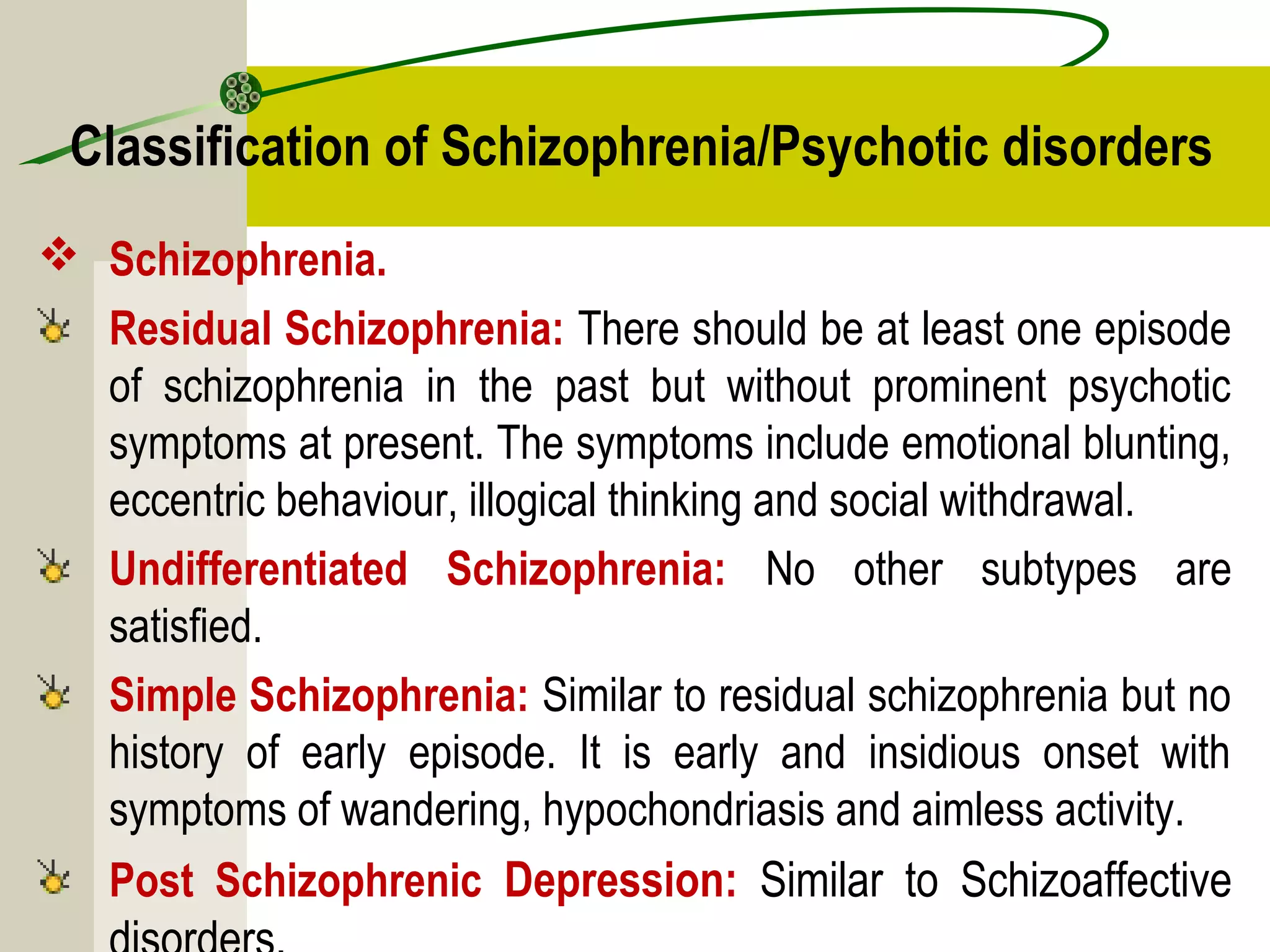 Schizophrenia & other psychotic disorders | PPT