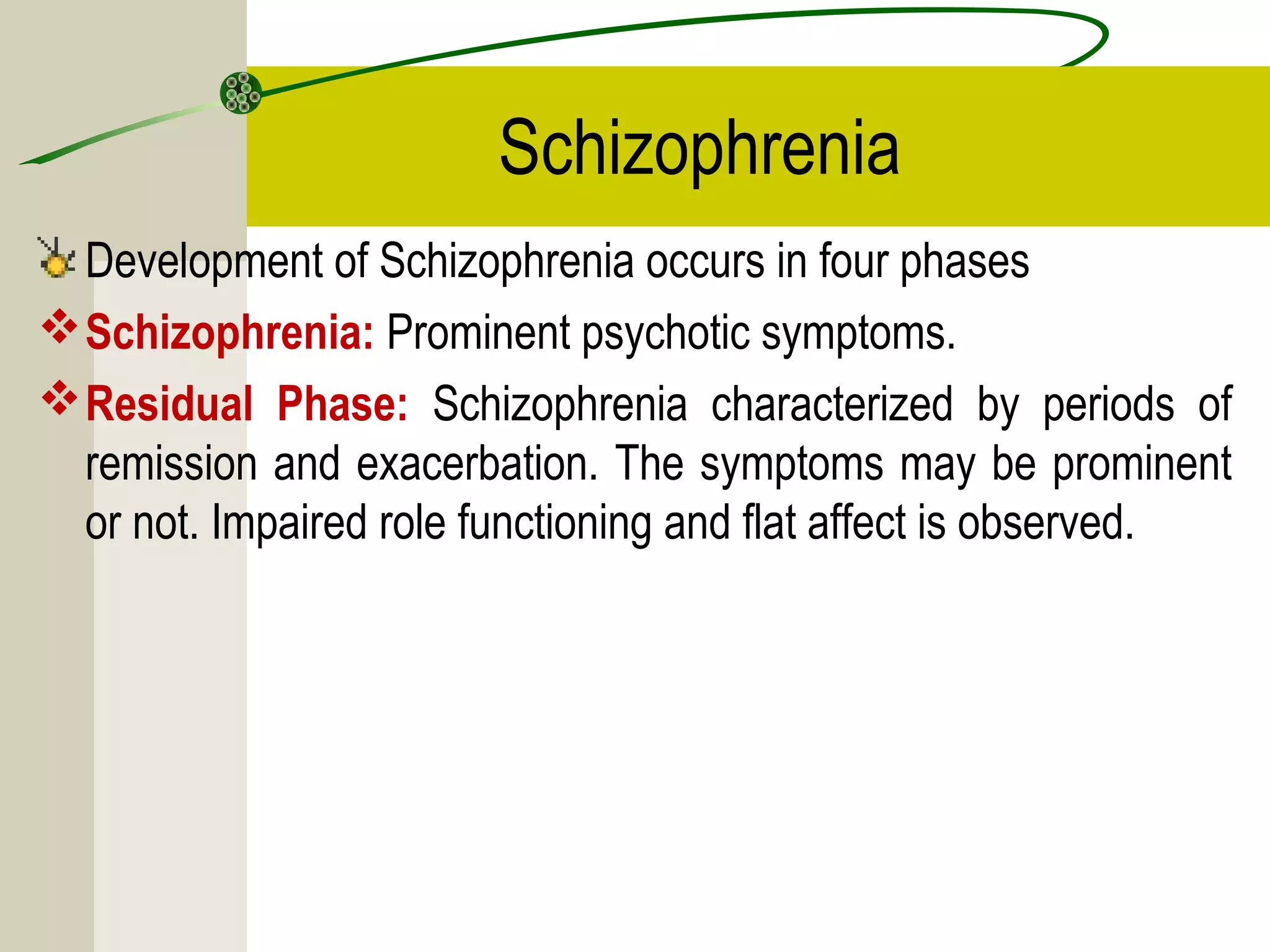Schizophrenia & other psychotic disorders | PPT