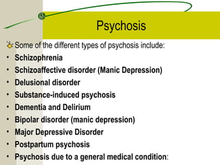 Schizophrenia & other psychotic disorders | PPT