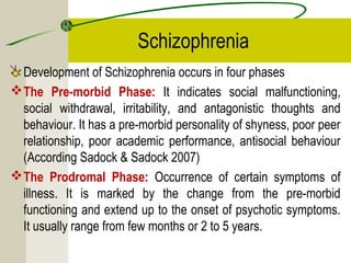 Schizophrenia & other psychotic disorders | PPT