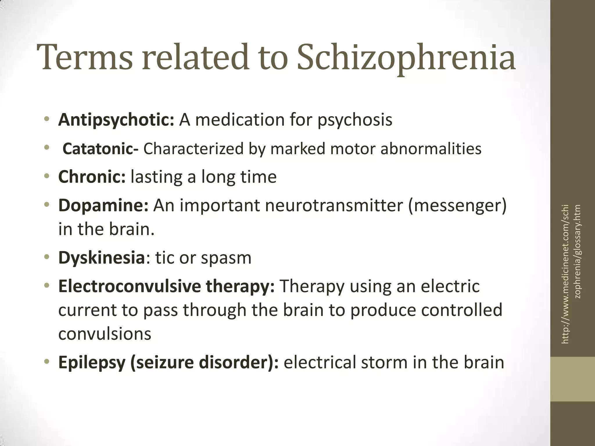 Schizophrenia pp | PPTX