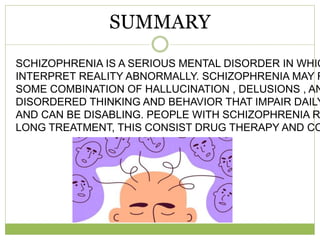 Schizophrenia Seminar Presentation | PPTX