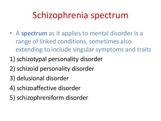 Schizophrenia spectrum disorder