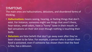 Schizophrenia spectrum & other psychotic disorders.pptx | Mental Health ...