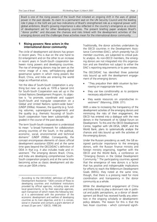 Challenges for International Development Cooperation | PDF