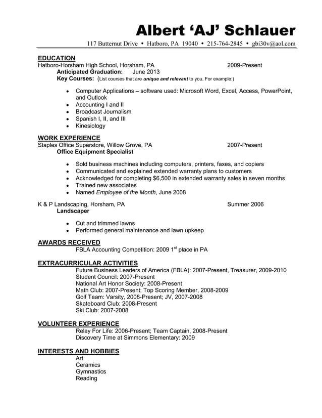 Schlauer aj resume | PDF