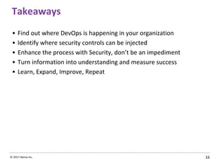 Implementing DevOps in a Regulated Environment - DJ Schleen | PDF