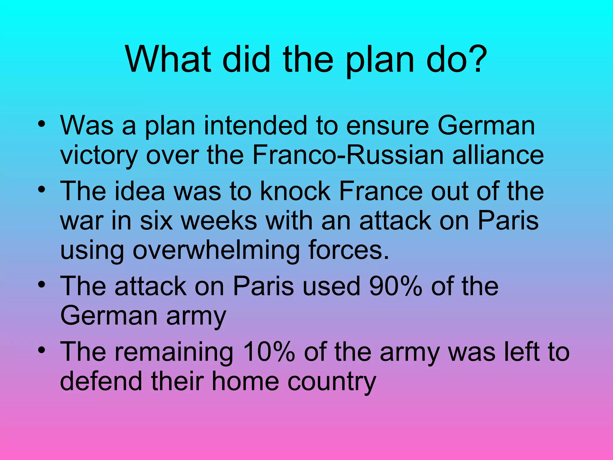 Schlieffen plan | PPT