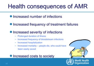 Antimicrobial resistance from use of antimicrobials in food animals | PPT