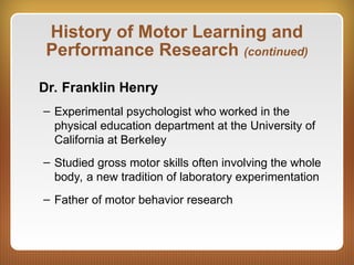 Motor Behavior Chapter 1 Powerpoint Slides | PPT