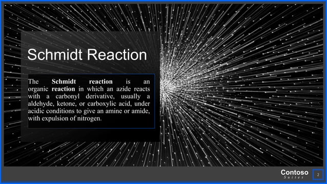 Schmidt rearrangement | PPTX | Chemistry | Science