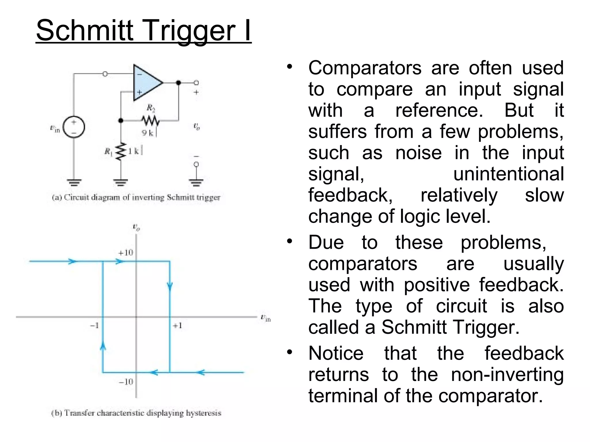 Schmitt trigger circuit | PPT