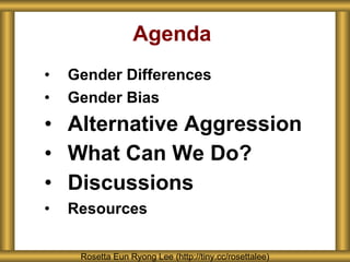 Schmitz Park Elementary Gender Bias Aggression | PPT