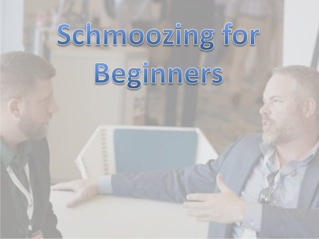 Schmoozing for beginners: A training for library workers | PDF